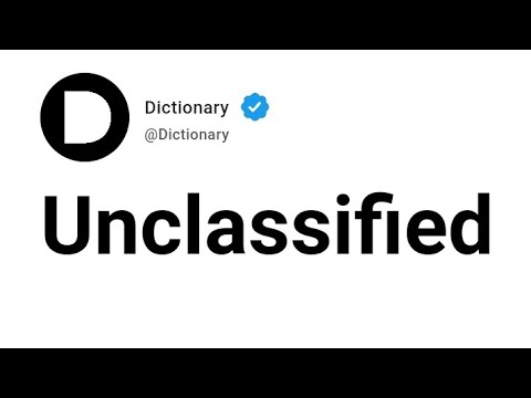 Unclassified Meaning In English