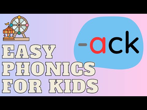 English Phonics For Kids | Word Family "ack" | Easy Learning | Children Education