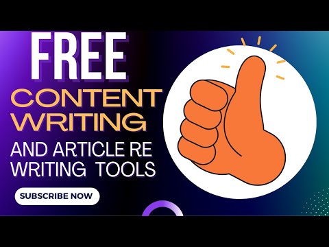 Free AI Content Writing Tools | Article Rewriter Tool to avoid plagiarism | 2022
