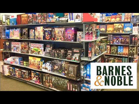 BARNES AND NOBLE GAME SECTION BOARD GAMES PUZZLES SHOP WITH ME SHOPPING STORE WALK THROUGH