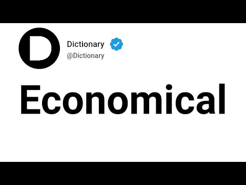 Economical Meaning In English