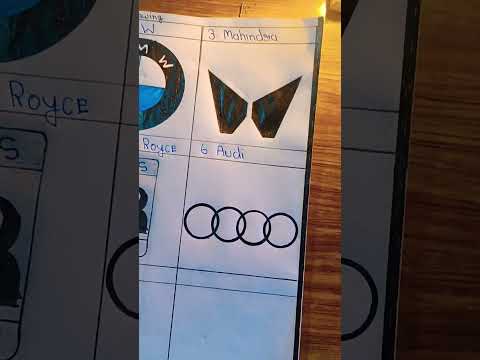 Car logo drawing || #carlogo #shorts