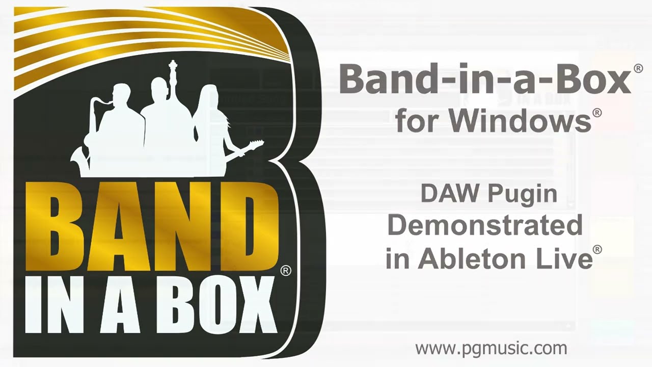 Band-in-a-Box® VST DAW Plugin for Windows®, demonstrated in Ableton Live®