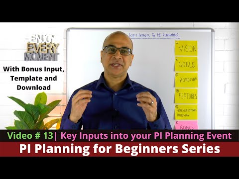 6 Key Inputs to your PI Planning Event | PI Planning for Beginners #13
