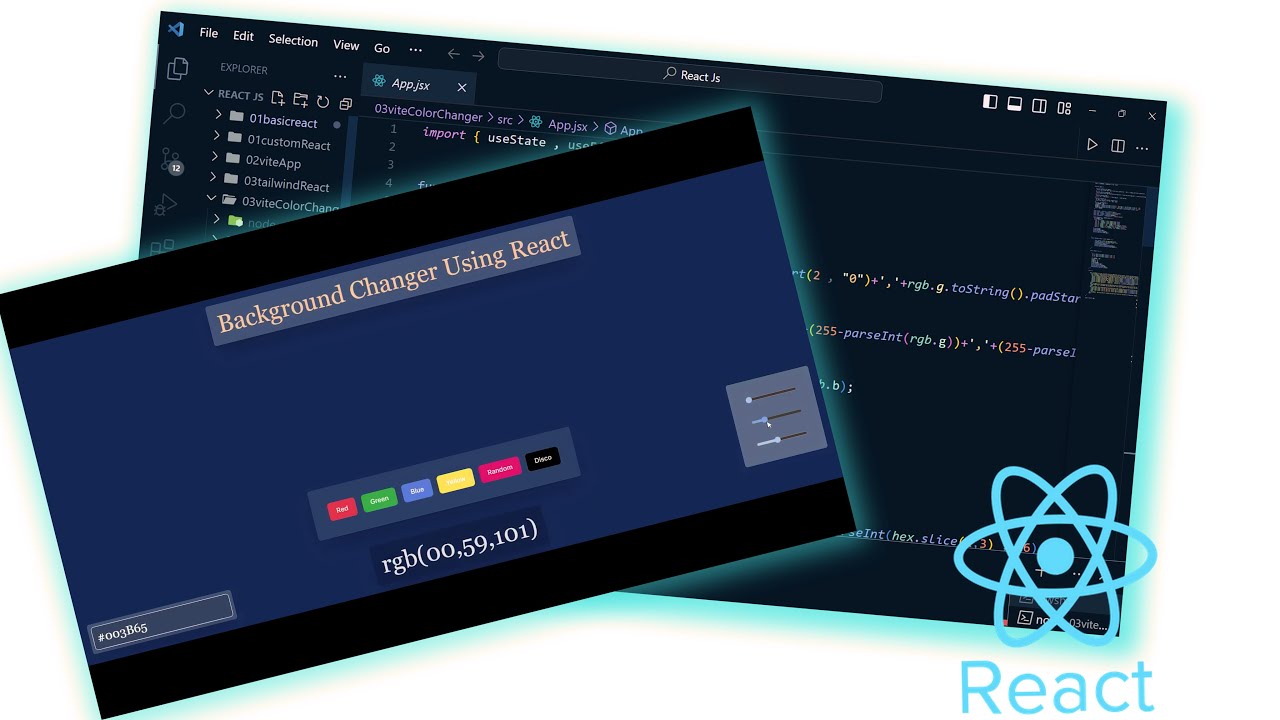 Background color changer using React Js    ||    Github Repo: https://github.com/RoyRoki/ReactJS.git
