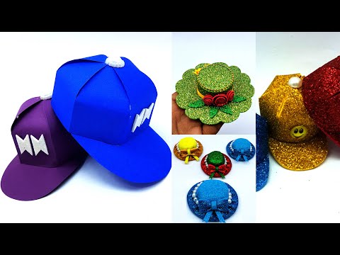 4 Types Of Hat Making Ideas – How to Make Paper Hat – DIY Foam Sheet ...