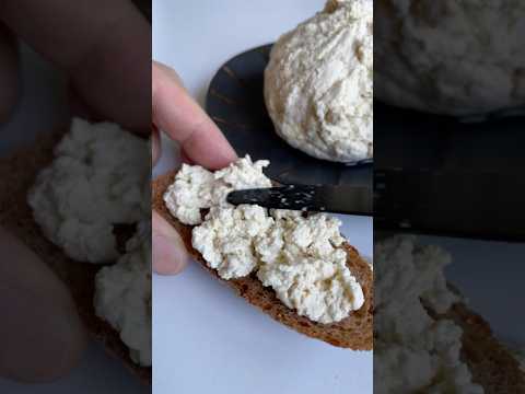 2-Ingredients Vegan Ricotta Cheese ๐คฏ vegan recipes #ricotta #plantbased #vegancheese