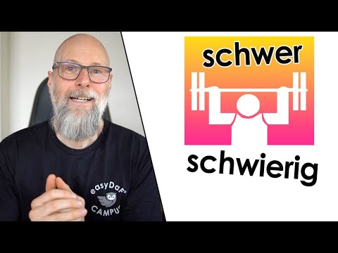 schwer vs schwierig