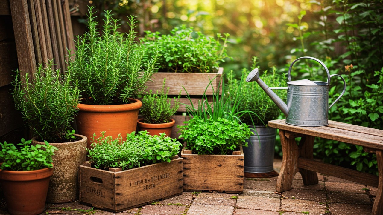 11 Rustic Herb Garden Ideas 🌿✨ | Small Space DIY Magic for Cozy Backyards & Balconies