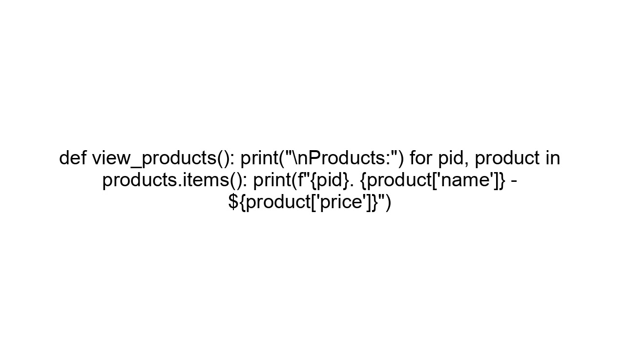 Build an E-Commerce Mini Project in Python | Beginner Shopping Cart System