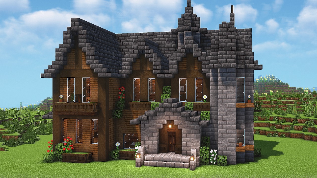 Minecraft: How To Build A Medieval Mansion | Tutorial