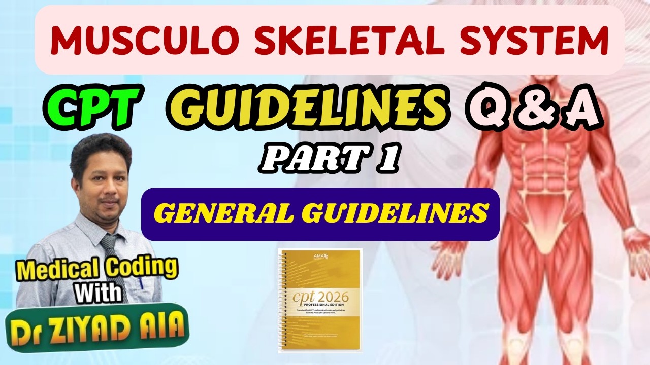 CPT Musculoskeletal System Coding Guidelines 2026 | Practice Q&A for CPC Exam