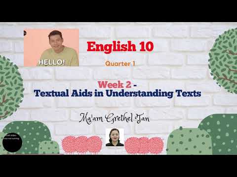 English 10 Q1 W2 Textual Aids in Undertanding Texts