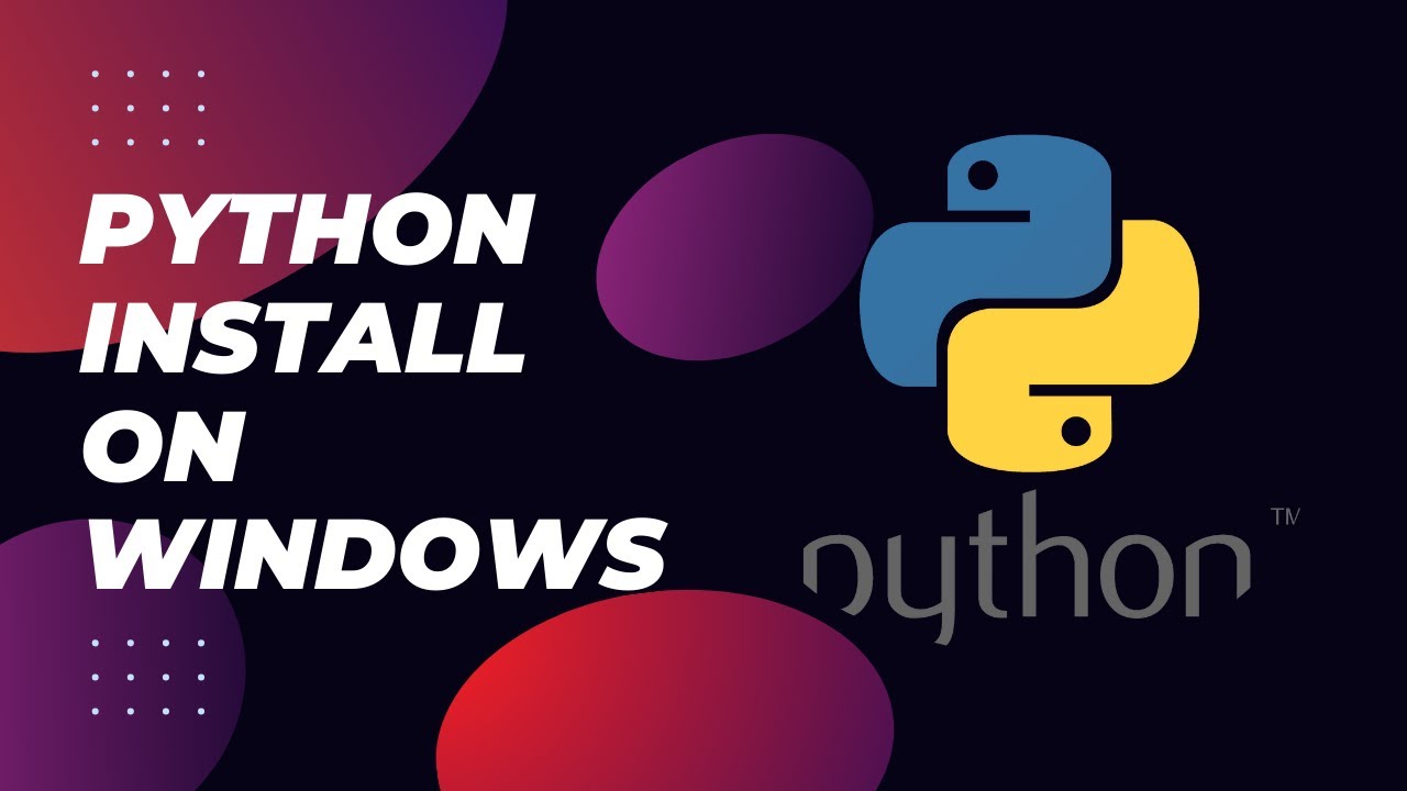 Python Install on Windows