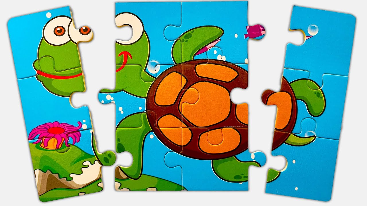 Learn Counting and Numbers with Turtle Puzzle | Toddler Education Video
