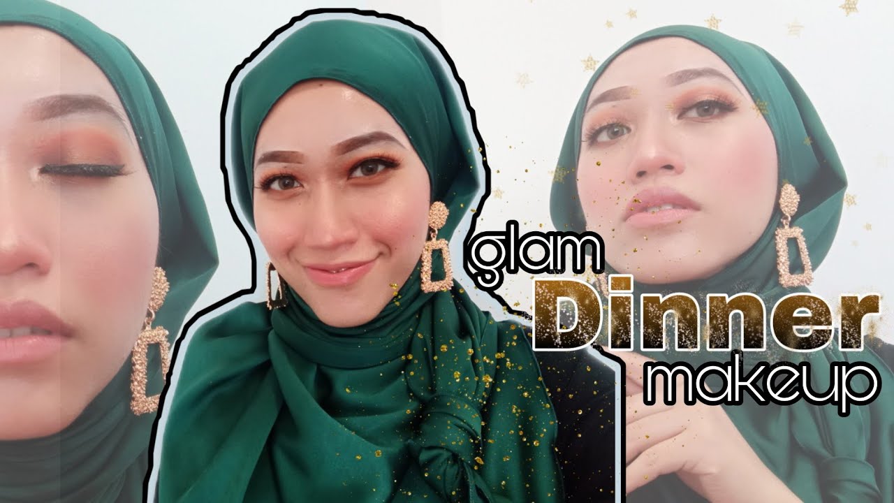 Glam Dinner Date Makeup | Gold Brown Eyes