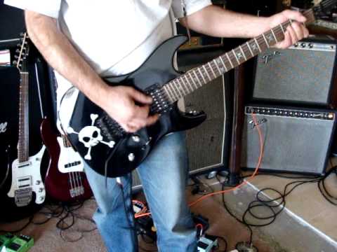 Fender Squier Showmaster Black HH Skulls and Crossbones | Reverb UK