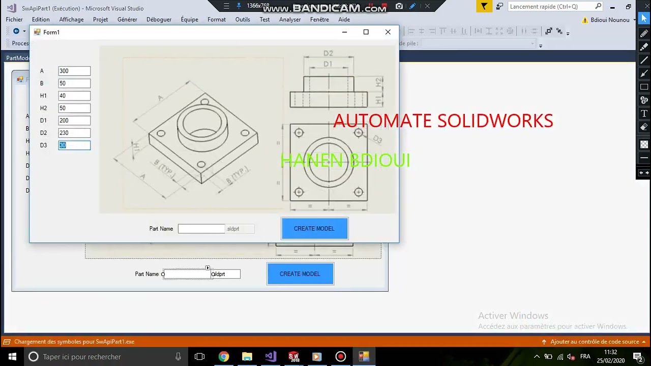 Automate Solidworks with C and Visual Studio Api
