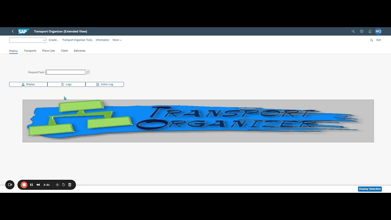 Transport Organizer Extended View   SE01   STMS   SAP