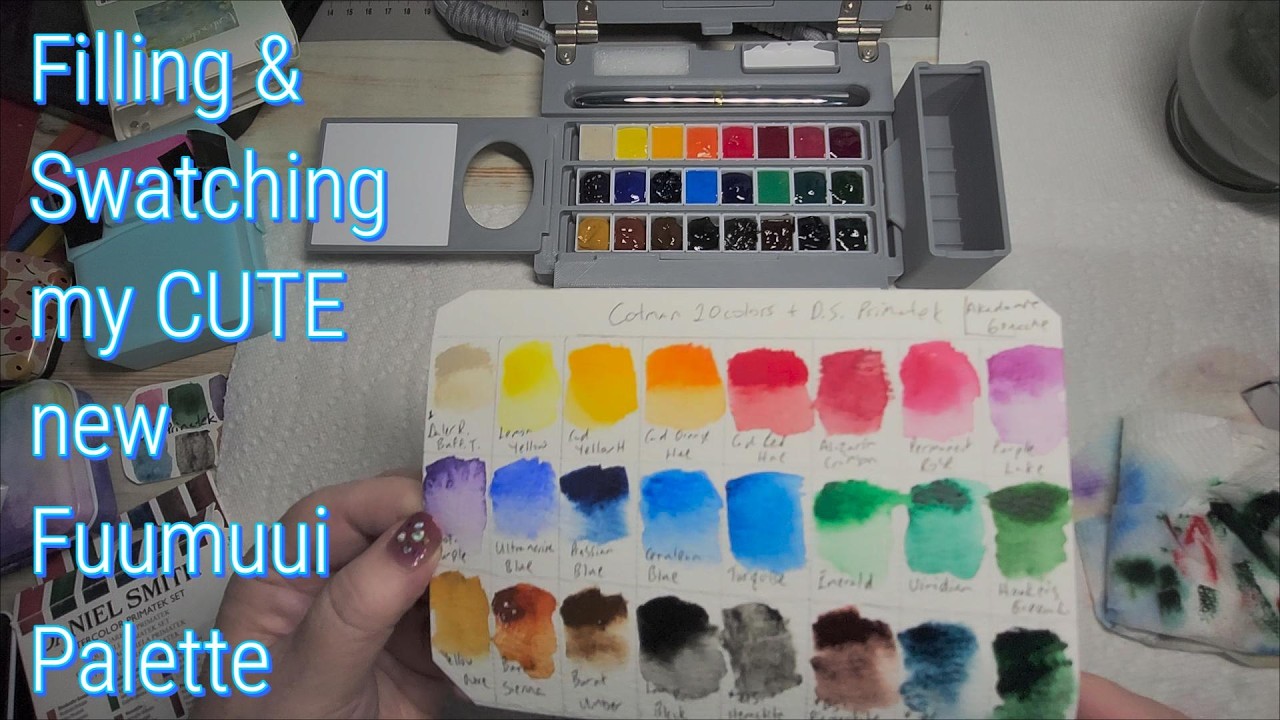 Filling & Swatching my CUTE New Fuumuui Palette in Real Time