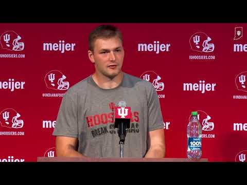 Watch: IU football QB Connor Bazelak on the offensive line and how he ...