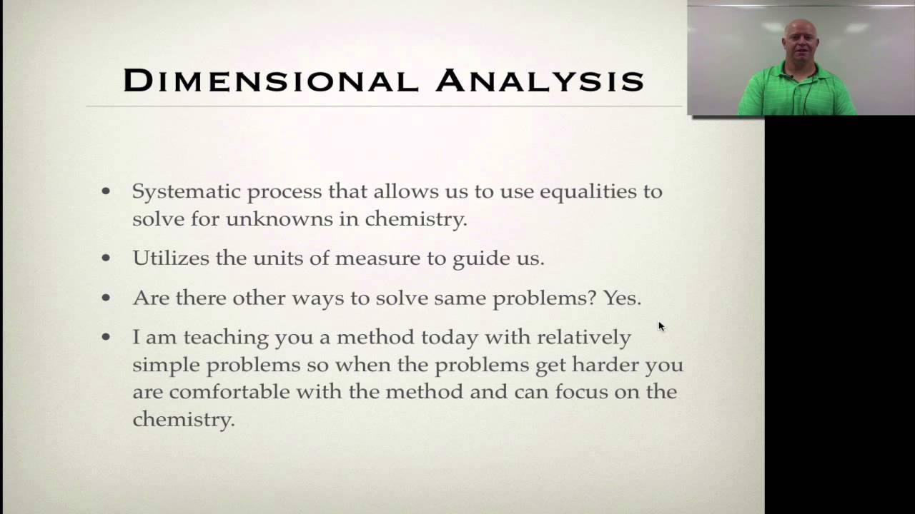 Unit 02: Problem Solving and Dimensional Analysis