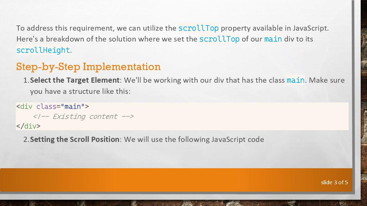How to Automatically Set Your Scroll Position to the Last in jQuery