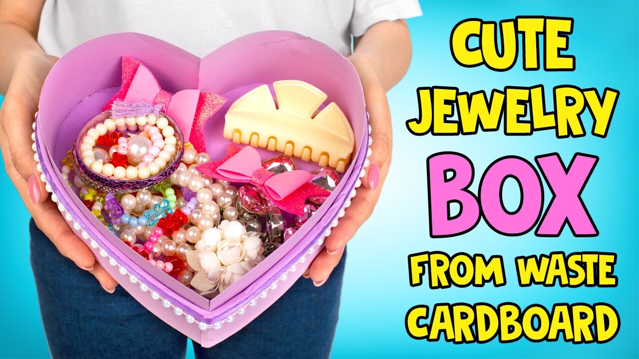 DIY Heart-Shaped Gift Box From Cardboard