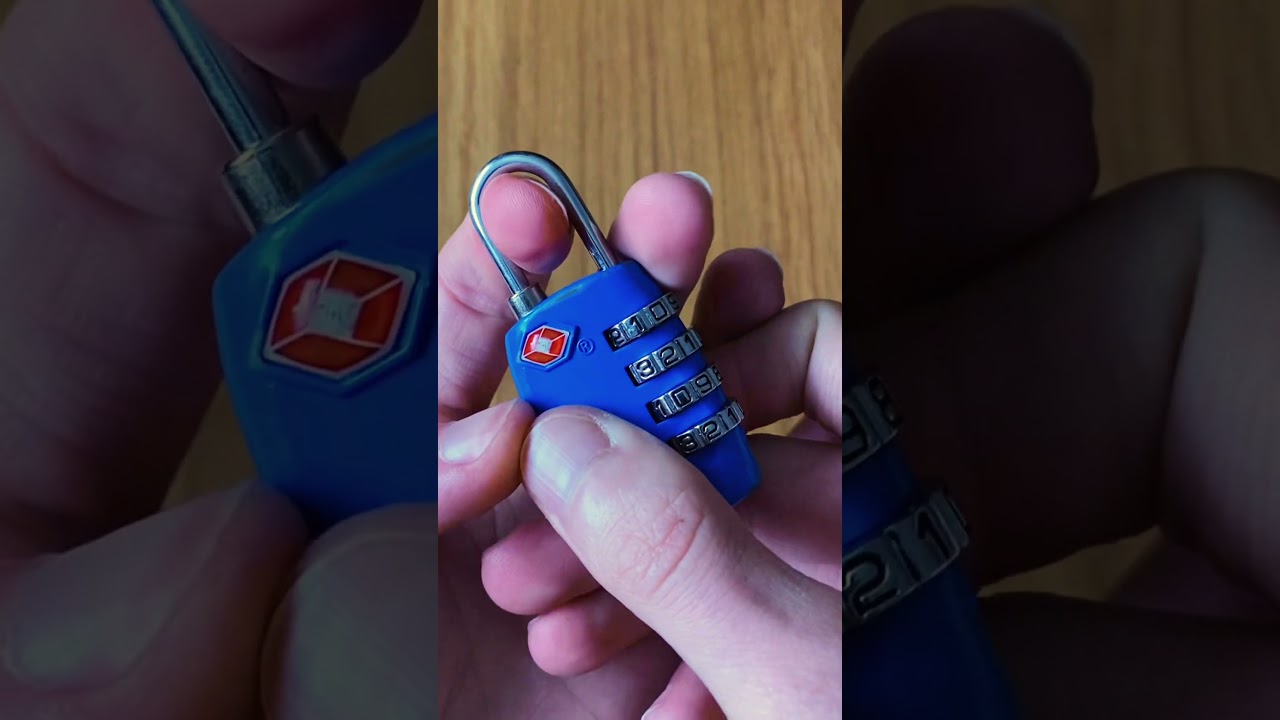 TSA lock - Forgotten Combination - Easy Open Hack #TSA #travel #lockpicking #security