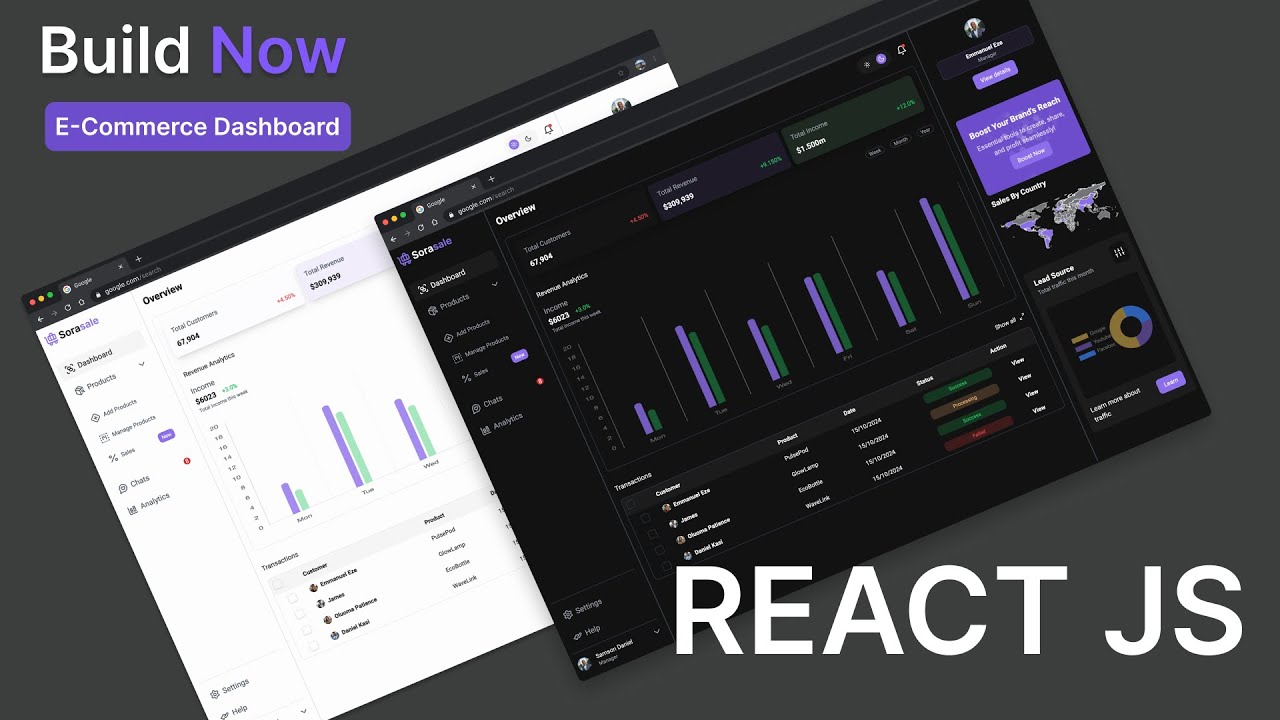 Build A Stunning Sales Dashboard With React Tailwindcss D3 Js ...