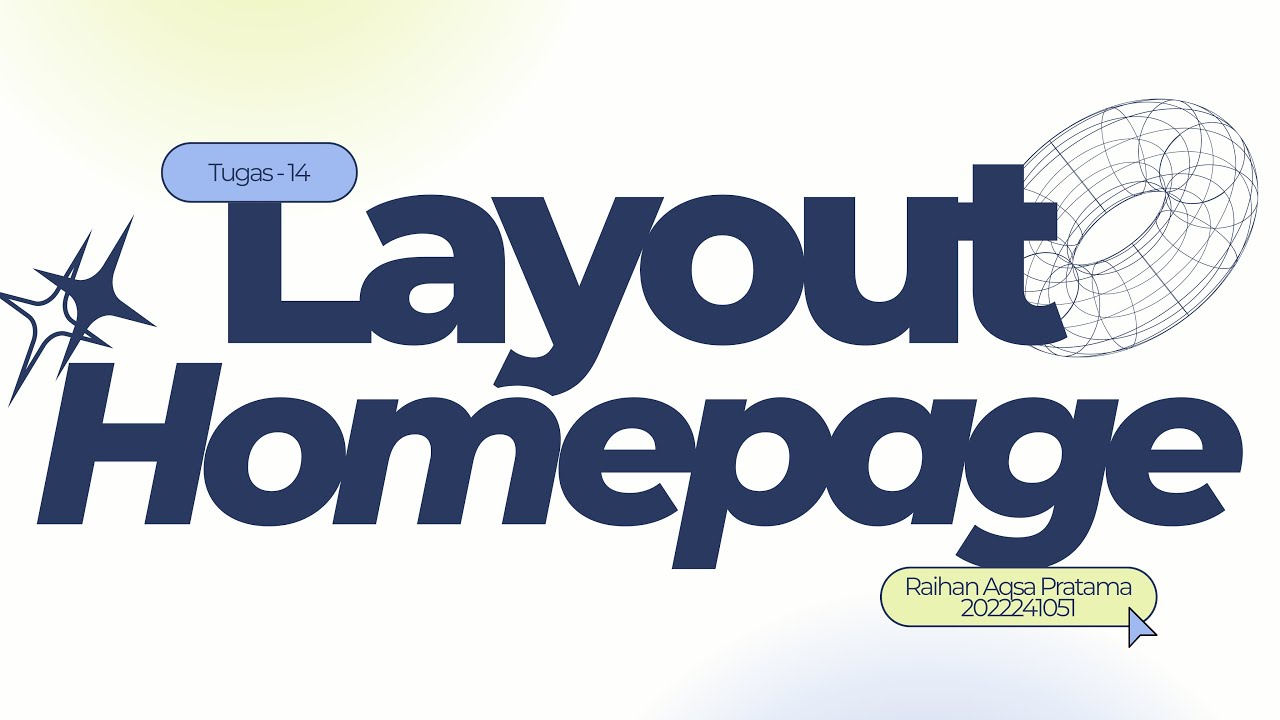 Tugas 14  Pemrograman Java – Layout Homepage HTML & CSS