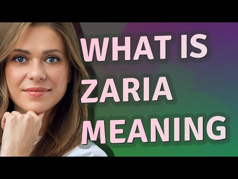 Zaria | meaning of Zaria