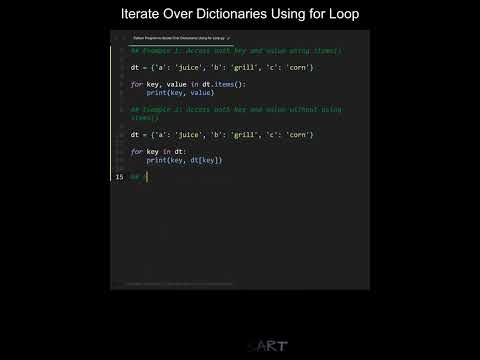 Iterate Over Dictionaries Using for Loop in Python | Python Examples | Python Coding Tutorial