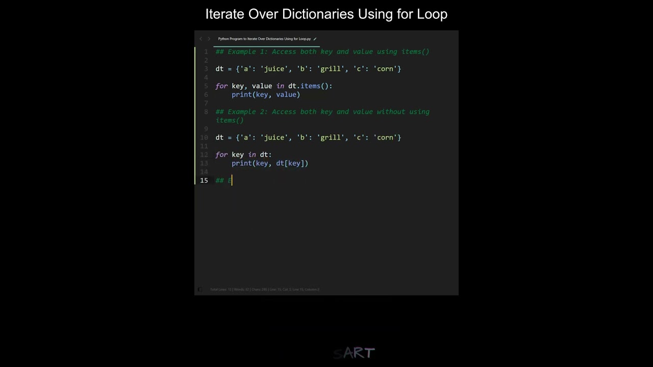 Iterate Over Dictionaries Using for Loop in Python | Python Examples | Python Coding Tutorial