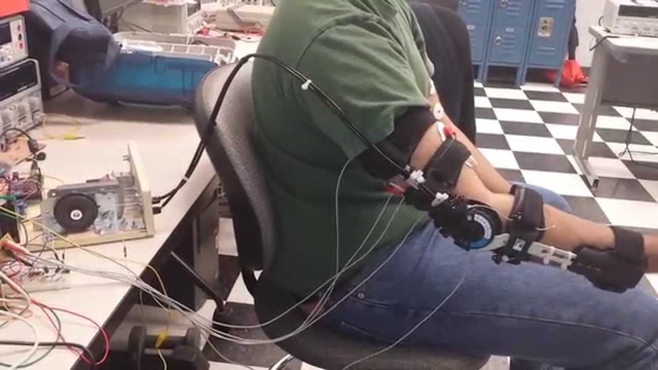 ExoArm: Exoskeleton Arm Brace controlled by Automated (EMG) Mode and Joystick Mode