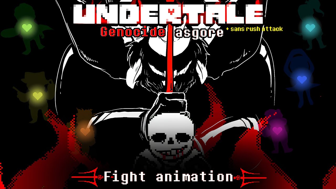 Undertale: Genocide Asgore - Sans Final Attack (Animation)