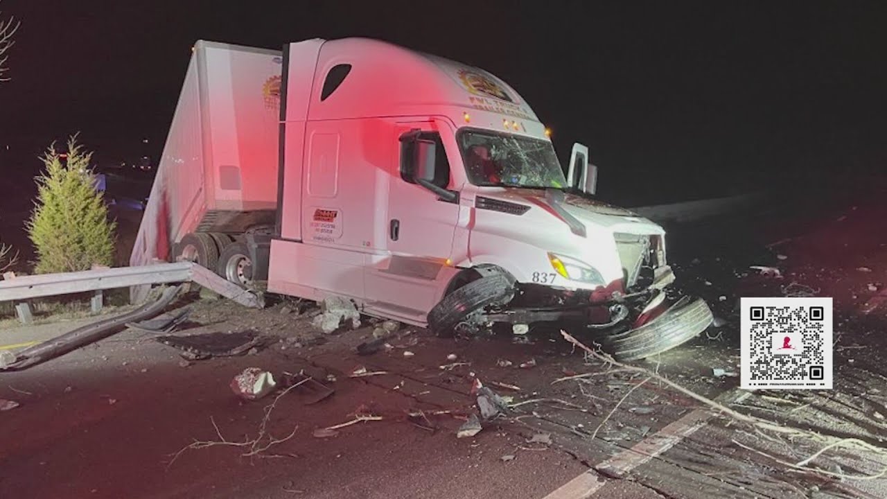 Semi crash closes I-840 ramp