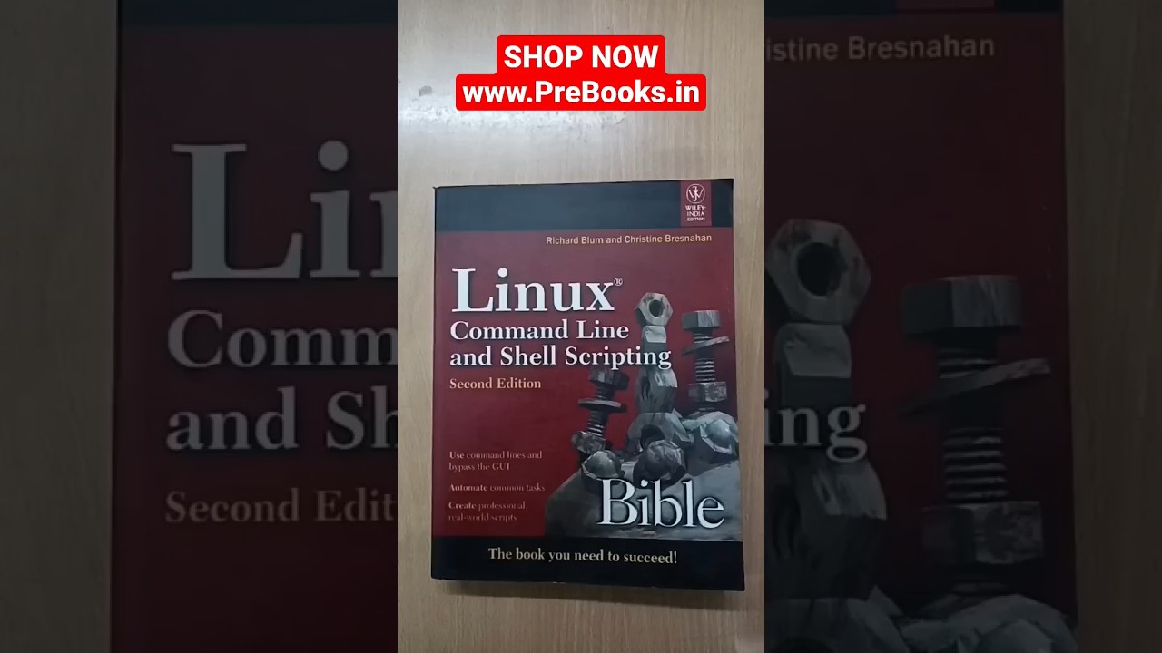Linux Command Line And Shell Scripting Bible by Richard Blum BUY NOW: www.PreBooks.in #shorts #viral
