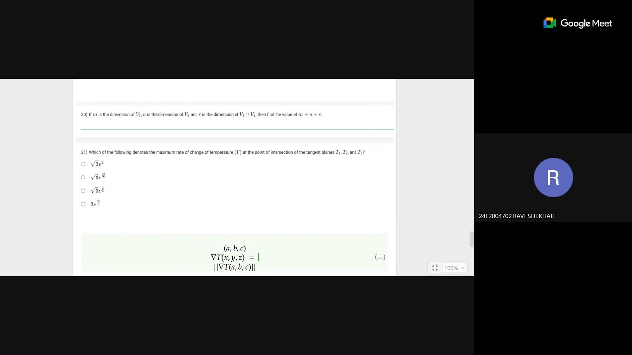 Maths 2 | TA Session | Endterm Revision 4