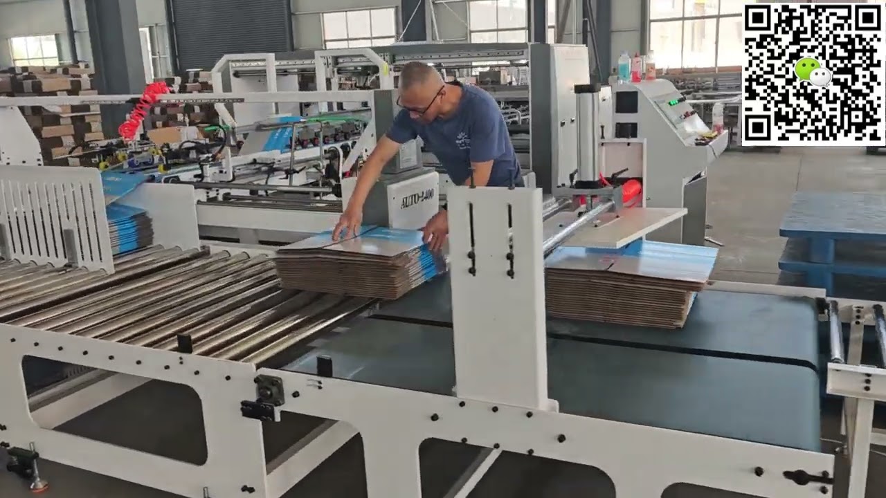 Automatic Two pieces folder gluer /Corrugated Carton Folding Gluing Machine