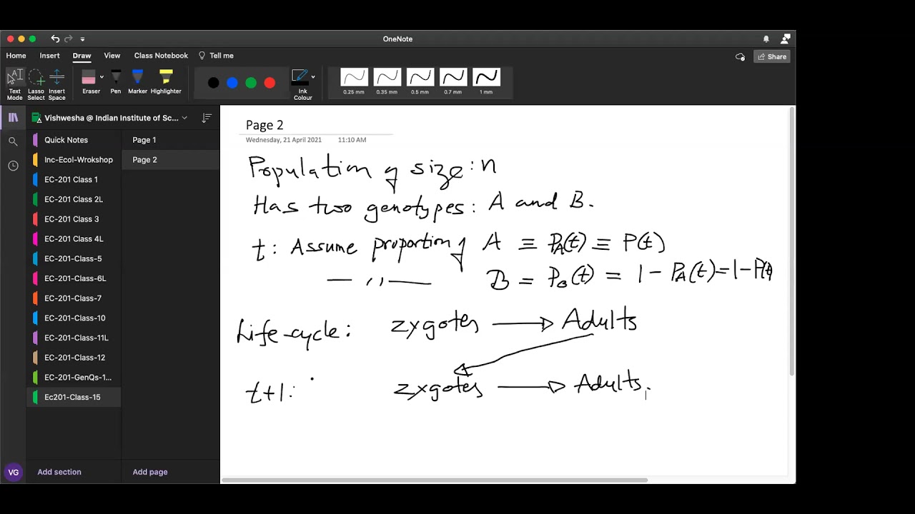 EC 201: Class 15: Evolutionary Dynamics I (Replicator dynamics)