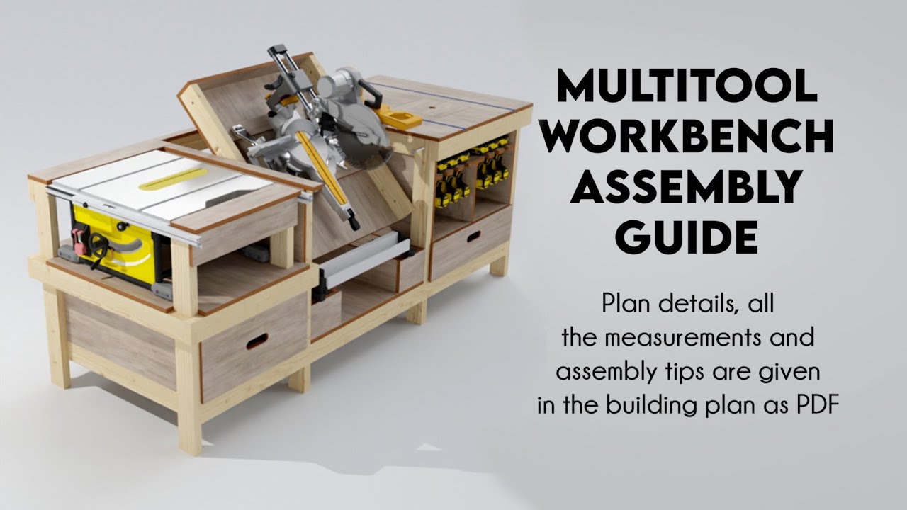 Ultimate Workbench Assembly Guide Animation - PlansForWoodworkers