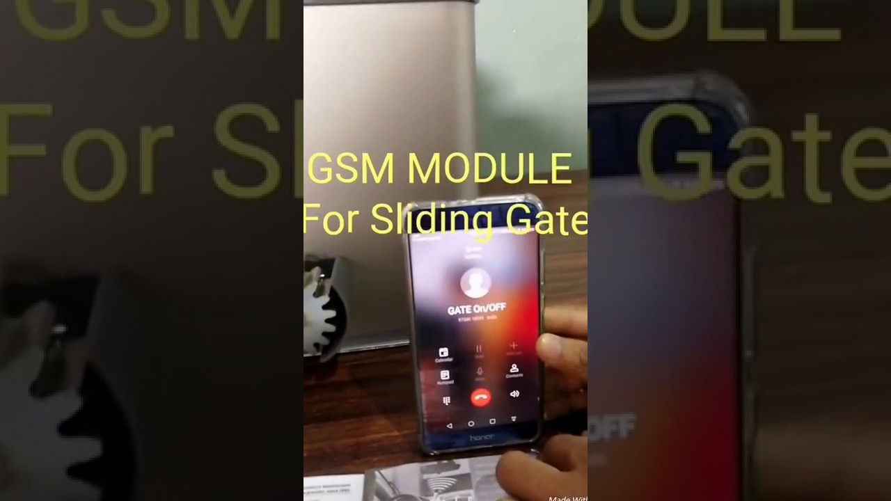 GSM Operated Sliding gates