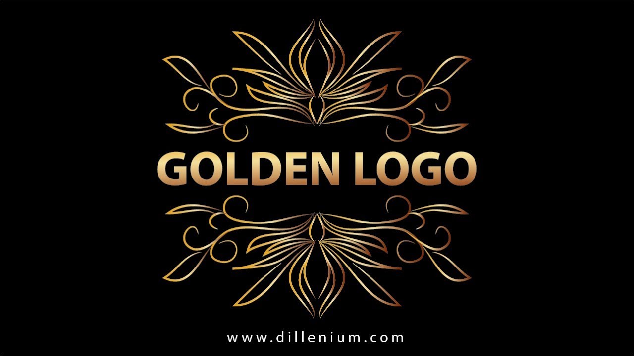 Create Golden Logo with Vector Border - Illustrator Tutorial