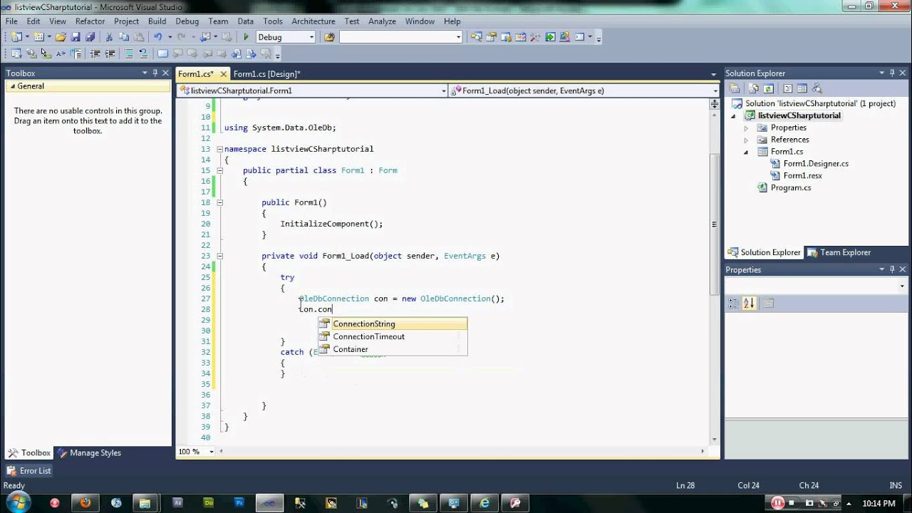 DISPLAY RECORDS TO LISTVIEW USING C#.avi