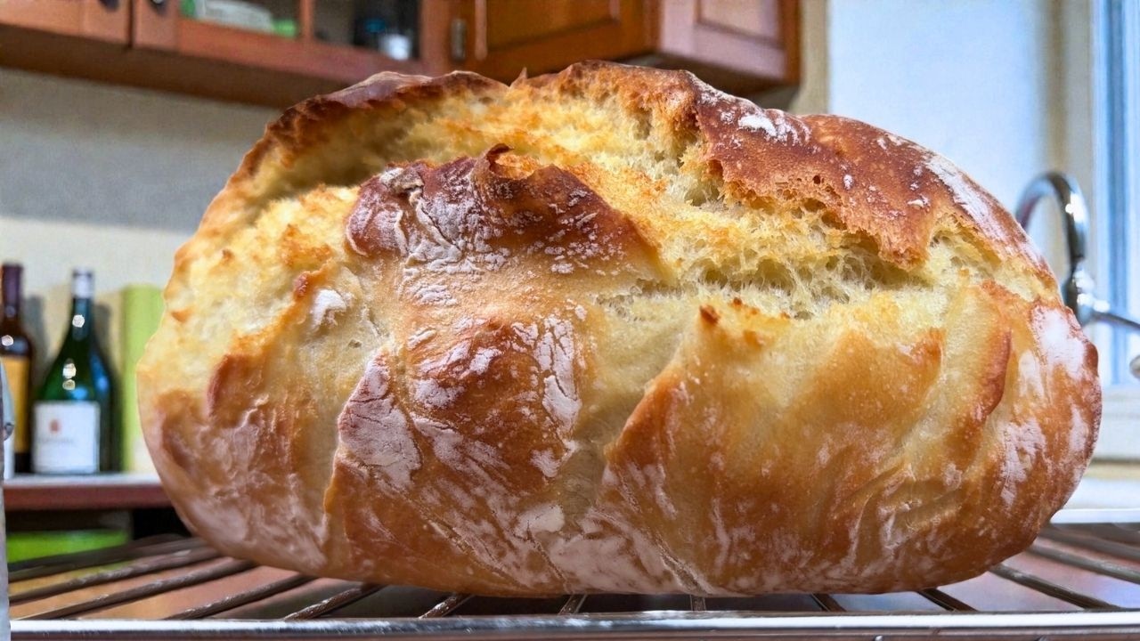 Never Buy Bread Again: The Easiest 4-Ingredient Daily Bread (No Kneading)
