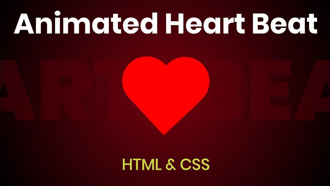 Real Heart Beating Animation | Using Html & CSS