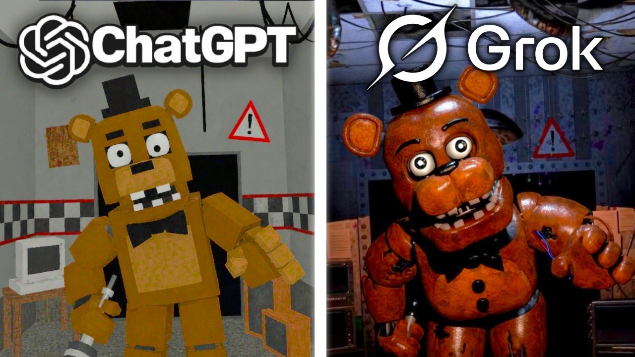 ChatGPT vs Grok Make FNAF From Scratch