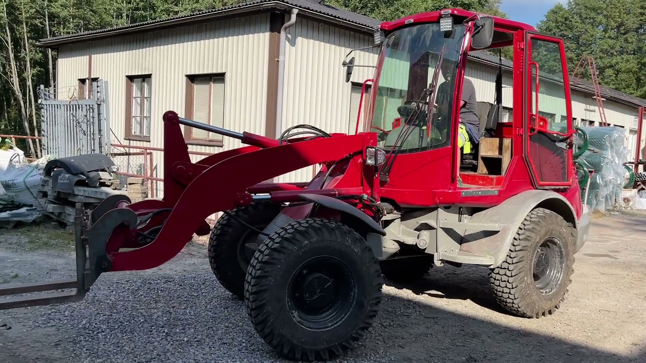 Hjullastare Atlas A65 med skopa & gafflar