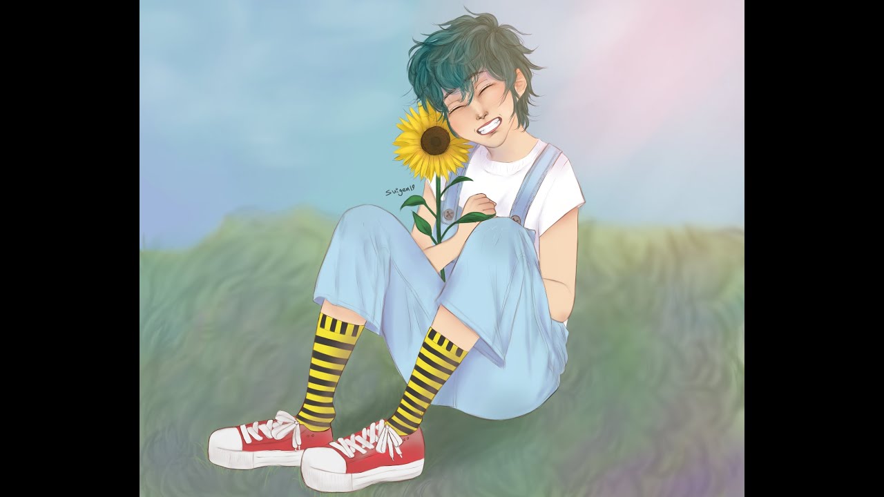 Speed paint - girl with flower  #speedpaint #ibispaintx #drawing